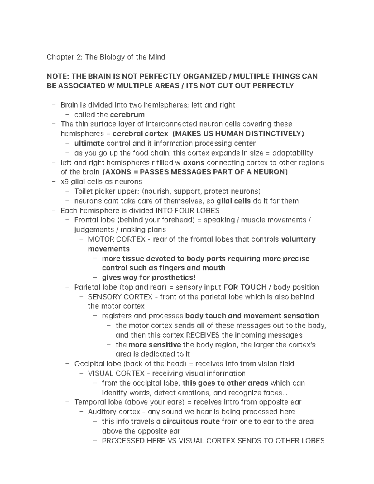 Chapter 2 The Biology of the Mind ...