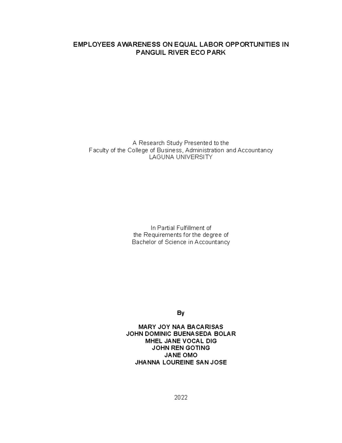 Final approval-sheet - hako - EMPLOYEES AWARENESS ON EQUAL LABOR ...