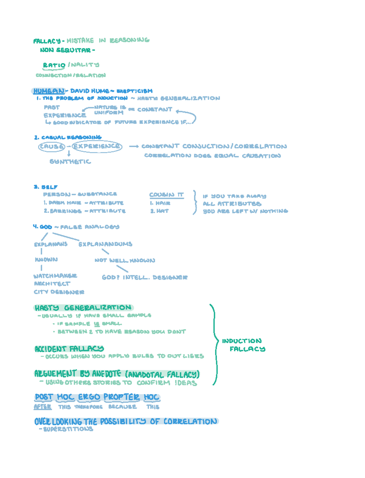PHIL 101 Humeium Fallacy - ALLACY MISTAKE IN REASONING NONSEQUITAR RATIO INALITY ####### - Studocu