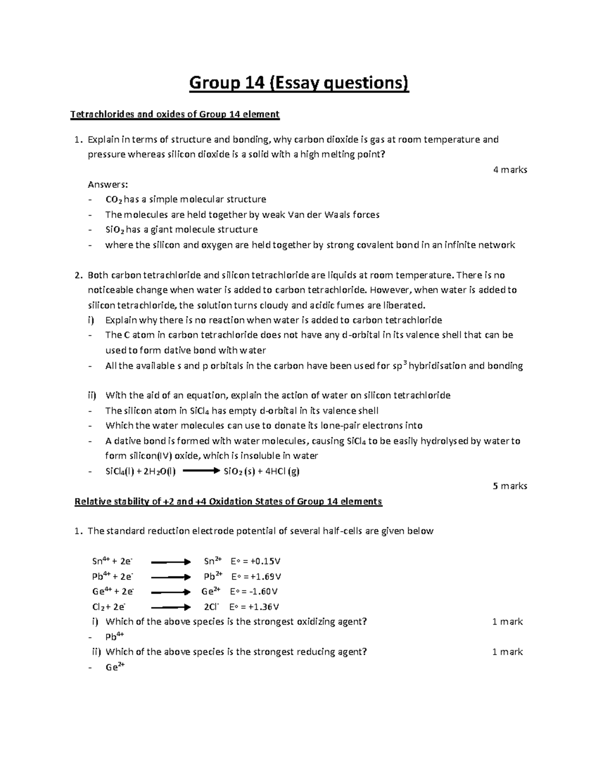 Answers Essay Questions Group 14 (21 - Group 14 (Essay questions ...
