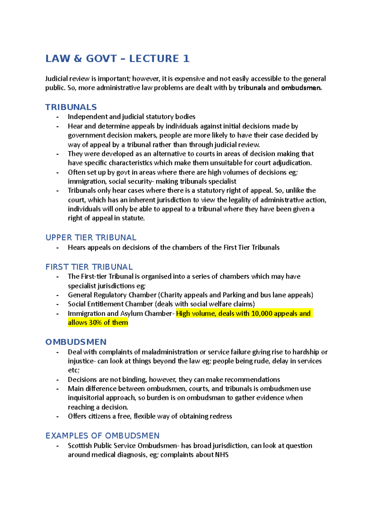 Intro TO Administrative Justice LAW GOVT LECTURE 1 Judicial intro-to-administrative-justice-law-govt-lecture-1-judicial