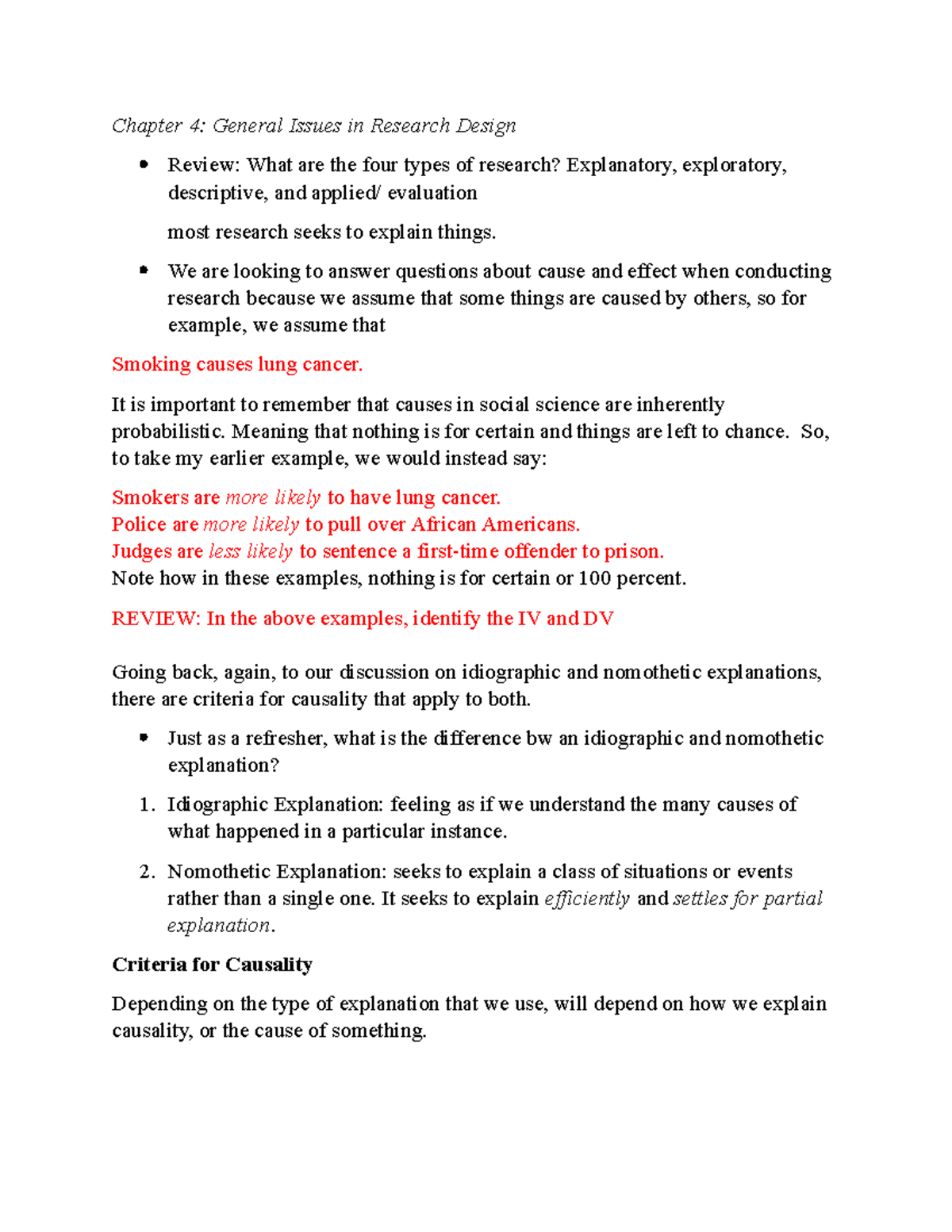 Chapter 4 Crim Justice Research Methods - Chapter 4: General Issues in ...