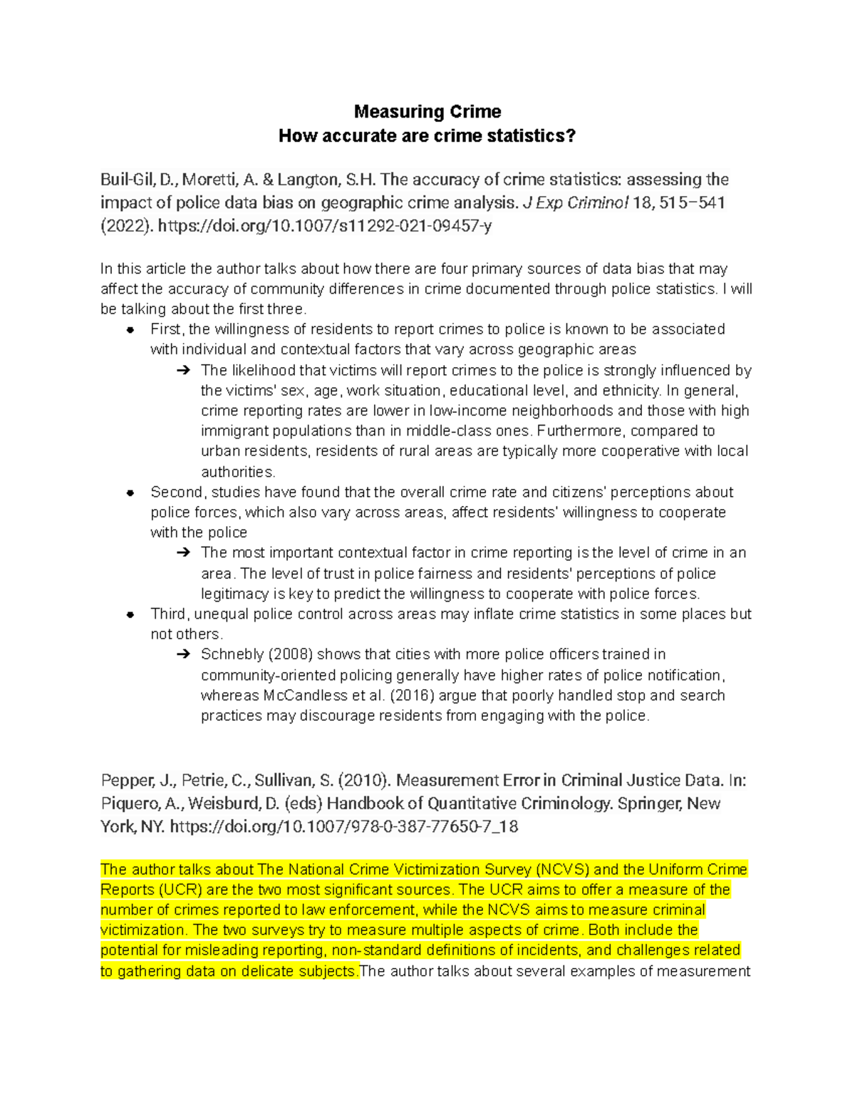 Measuring Crime - Measuring Crime How accurate are crime statistics ...