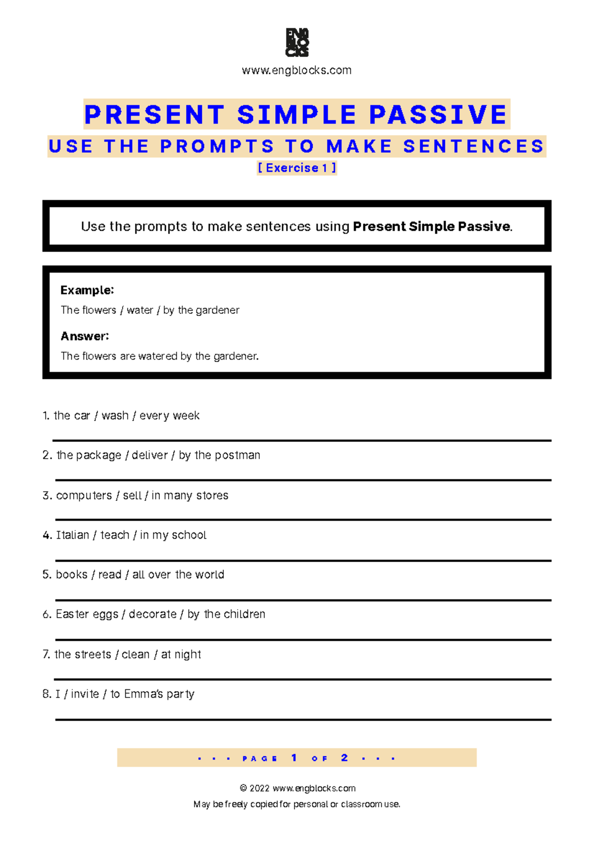 1. present-simple-passive-use-the-prompts-to-make-sentences-exercise-1 ...