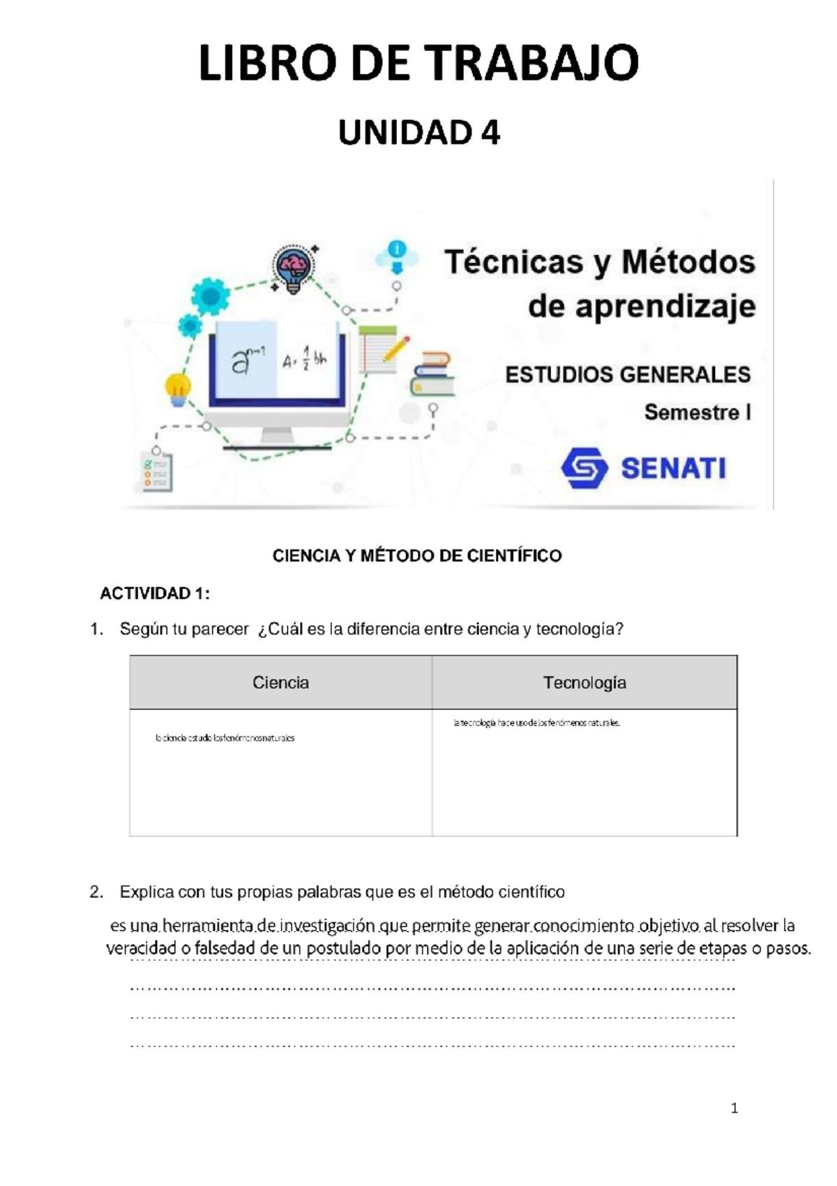 SPSU-861 Librodetrabajo U004 - Fisica para ciencias de la salud - Studocu