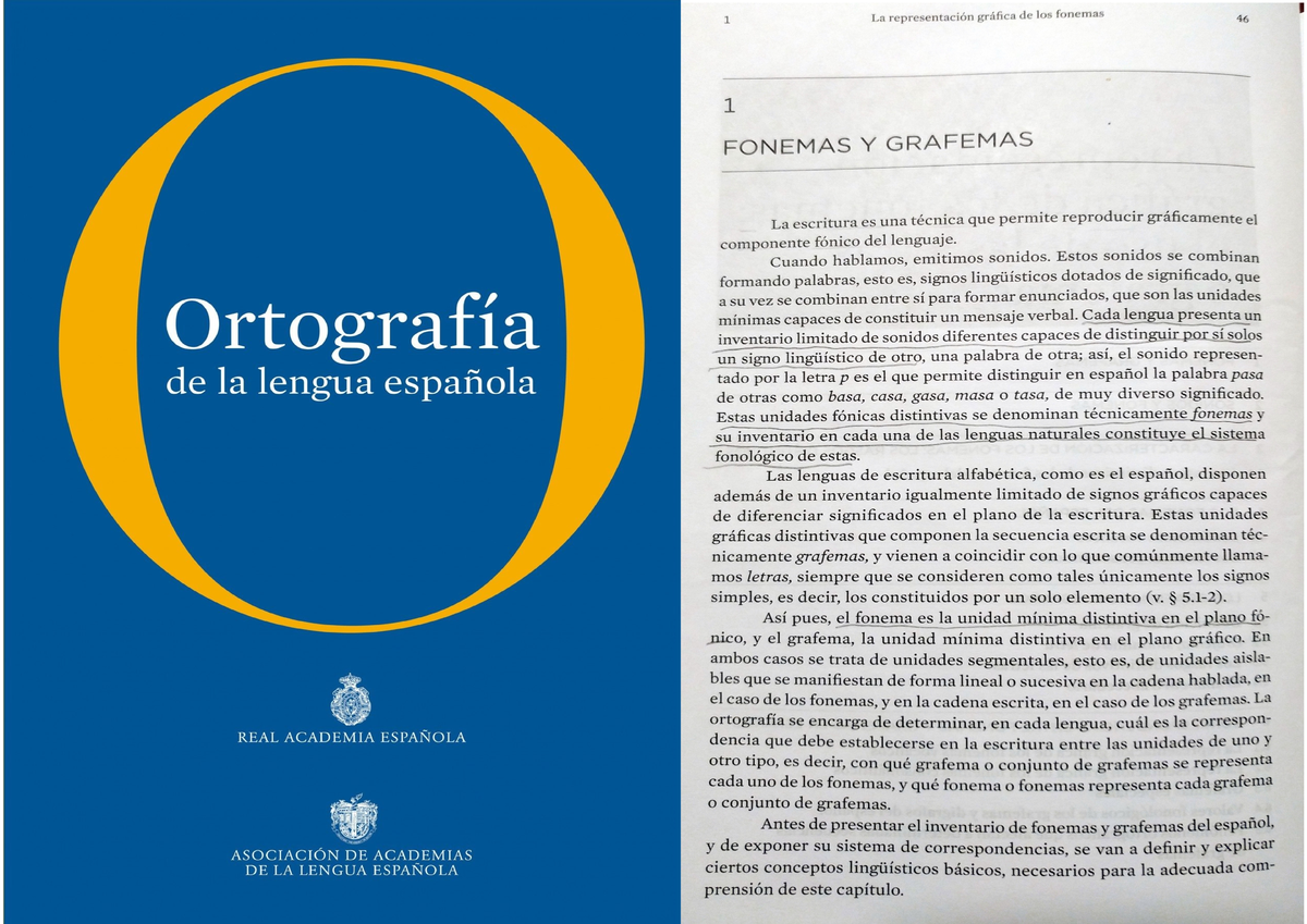 RAE Ortografia Secciones 1 2 5 Cap I - Gramática I - Studocu
