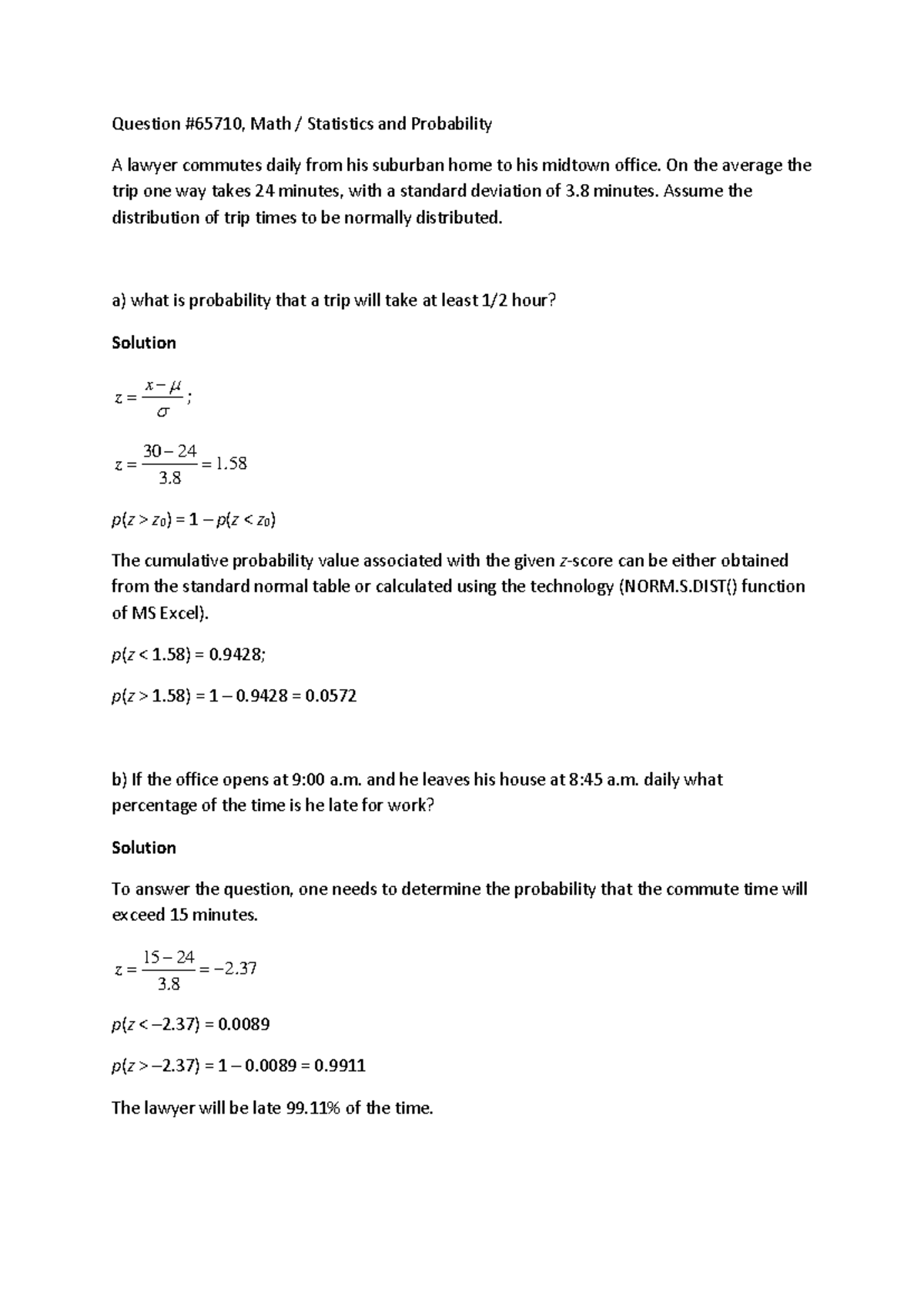 Mathematics-answer-65710 - Question #65710, Math / Statistics and ...