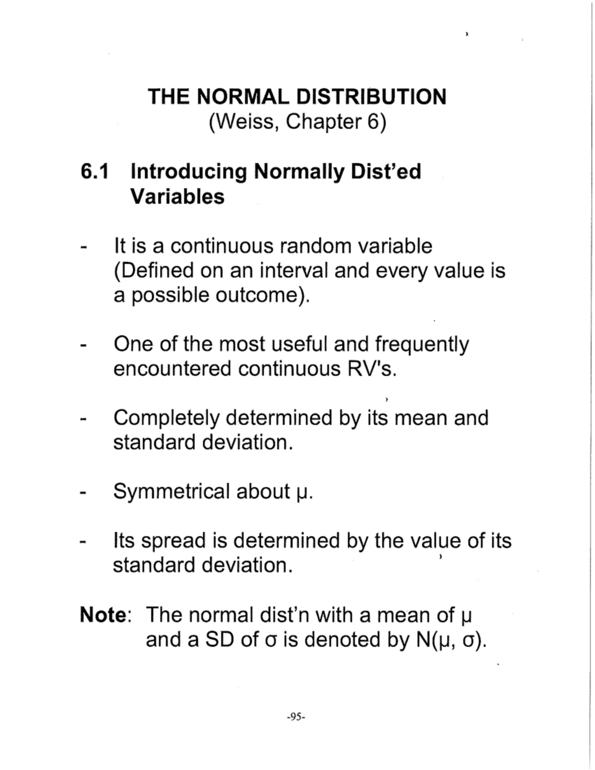 Ch6-Ch7 - Chapters 6-7 Stats 308 intro stats. - STA 308 - Studocu