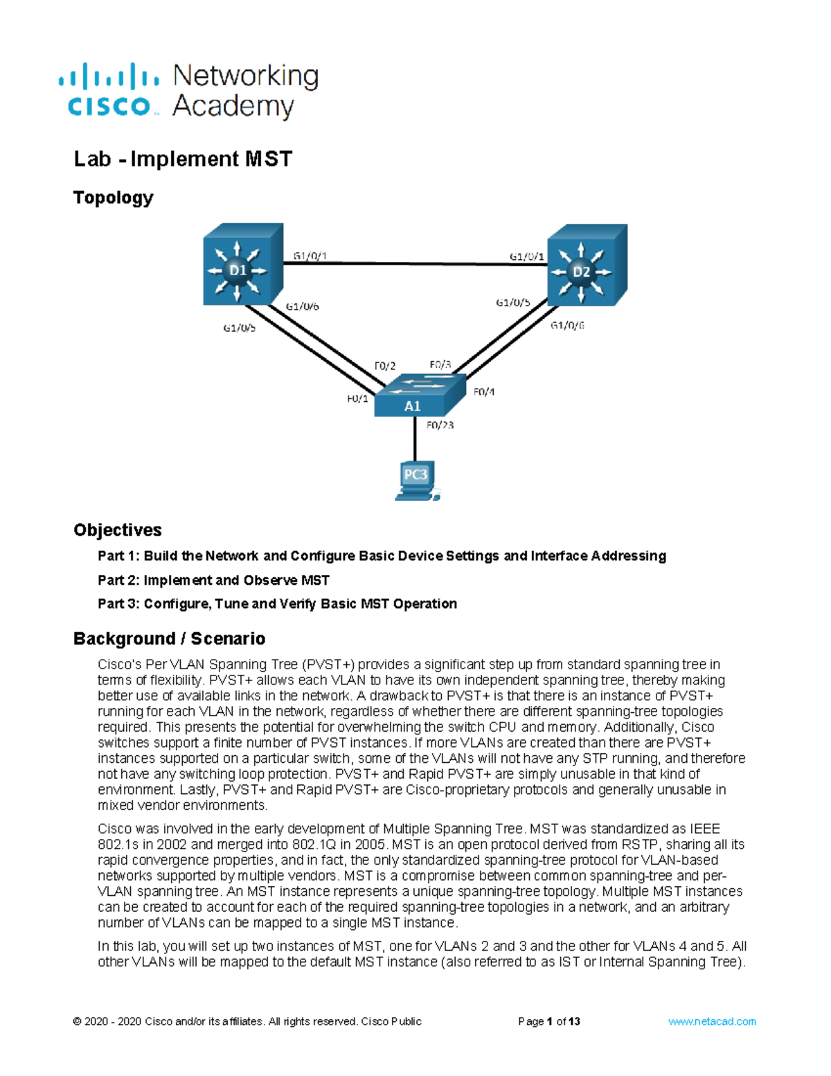 Implement MST - Por favor estrellitas - Topology Objectives Part 1: Build the Network and ...