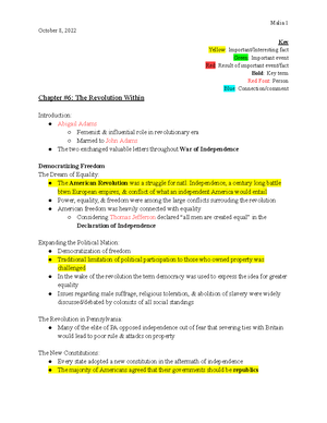 Give Me Liberty! Chapter 13 APUSH Notes - Ava Malia AP U. History Mrs ...