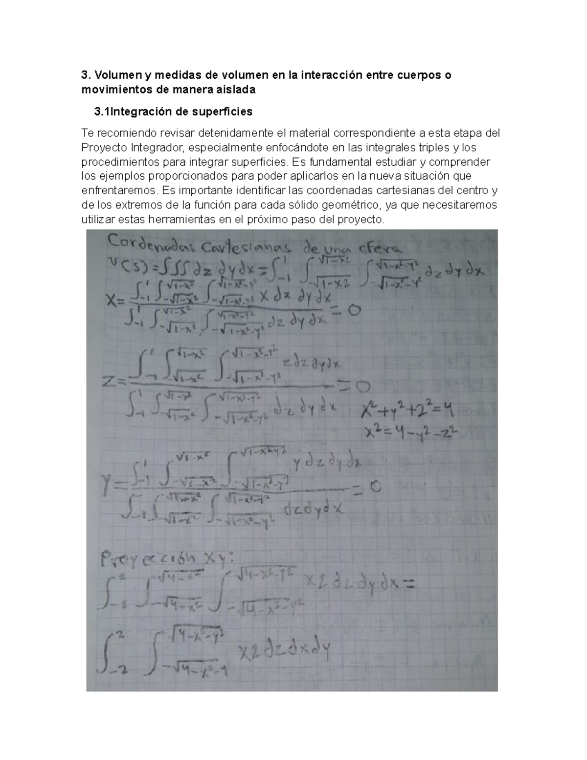 Actividad 7. Proyecto integrador etapa 3 - Volumen y medidas de volumen en la interacción entre ...