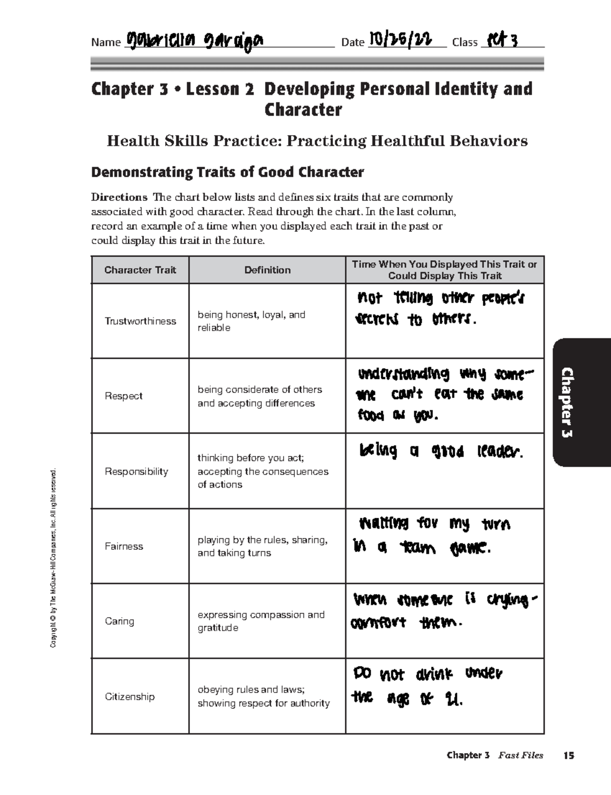 Gabriella Garciga - 3.2 Developing Personal Identity and Character ...
