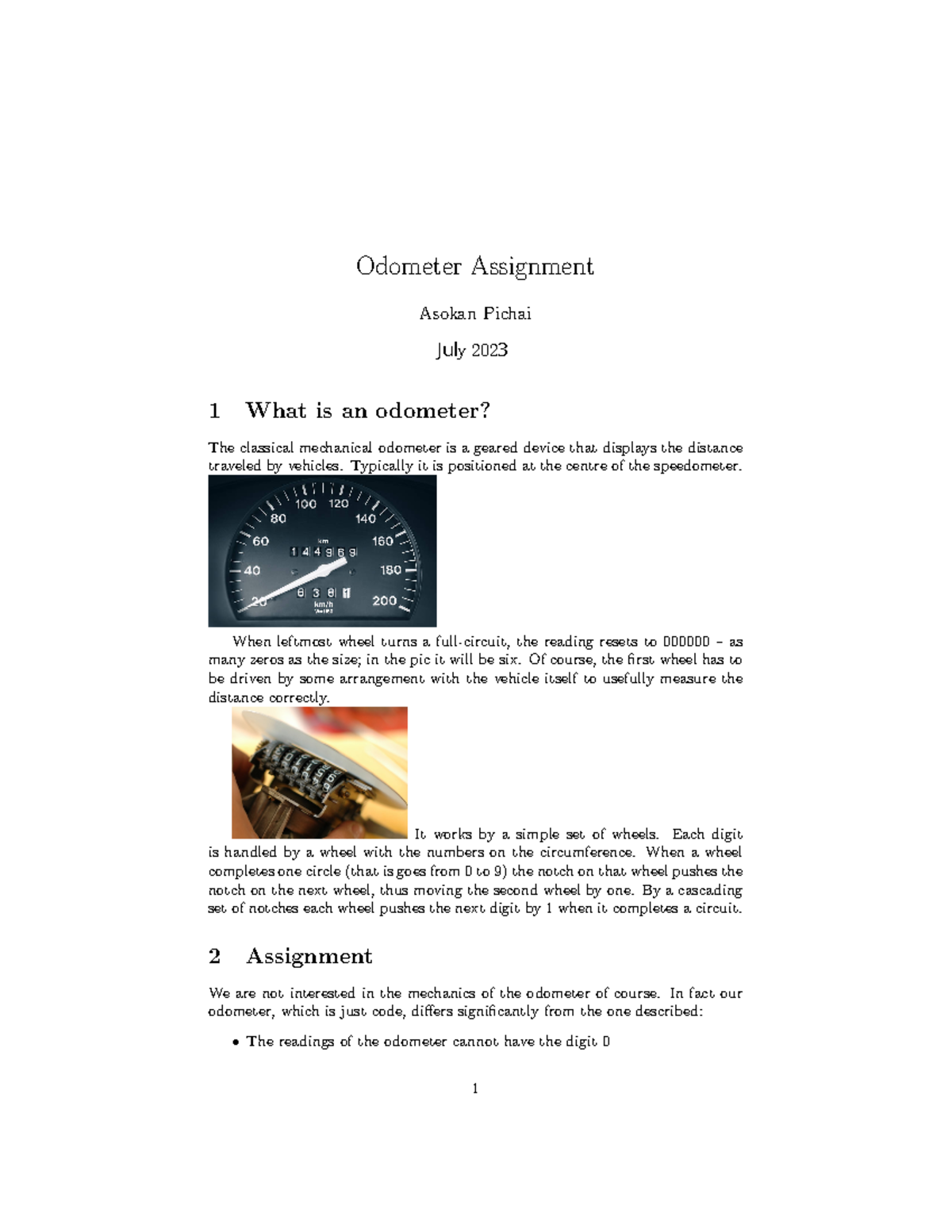 Odometer Problem - ankjdhdn edeido[p oeoeijkndsmdm dkndkjdsjldskjlc ...