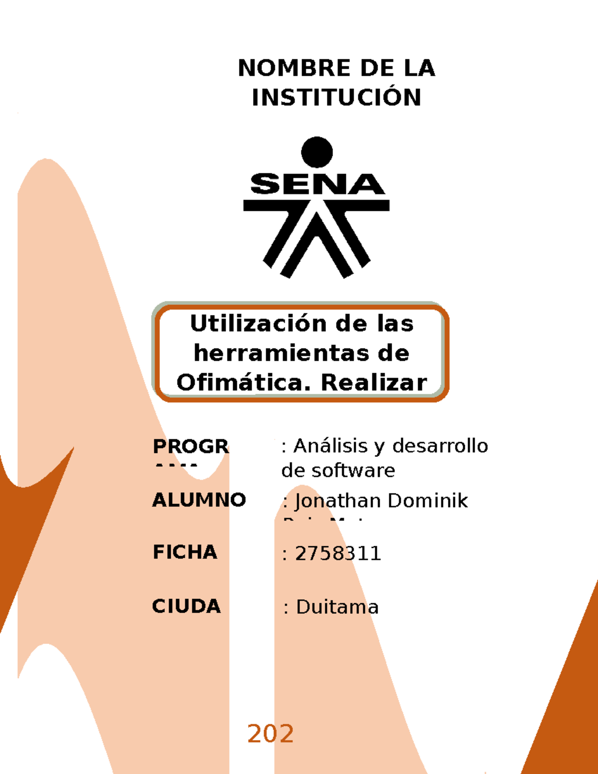 16. Evidencia taller. Utilización de las herramientas de Ofimática ...