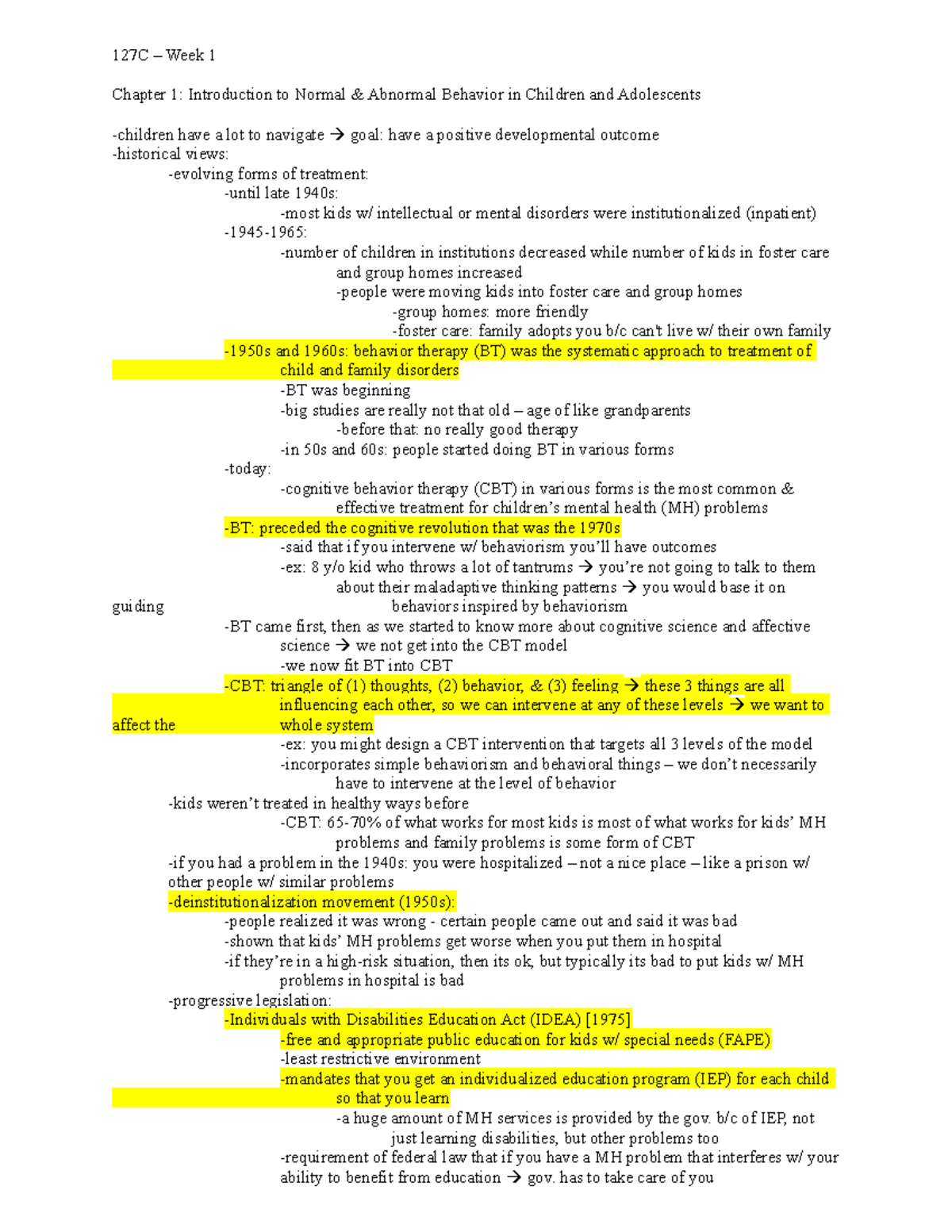 127C Lecture 1 - 127c notes - 127C – Week 1 Chapter 1: Introduction to ...