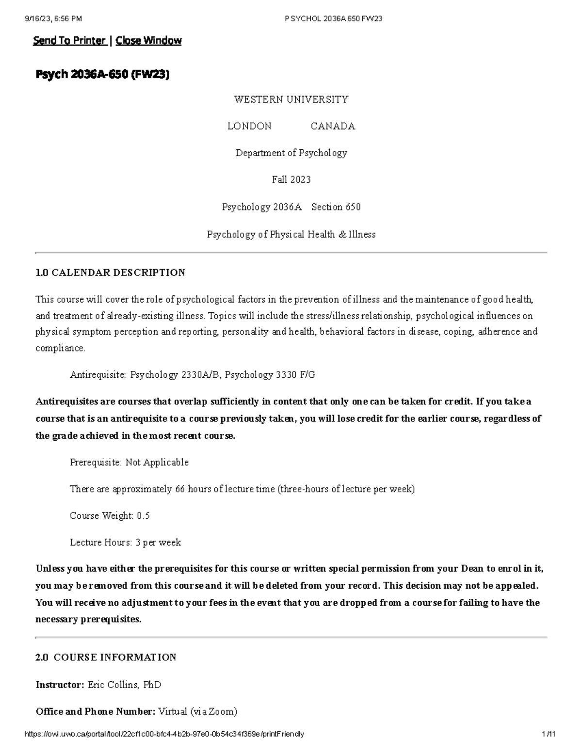 Psychol 2036A syllabus - Send To Printer | Close Window Psych 2036A-650 ...