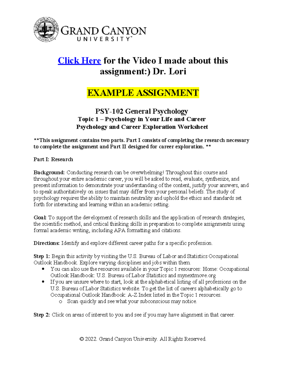 Copy of Topic 1 Worksheet Example - Click Here for the Video I made ...