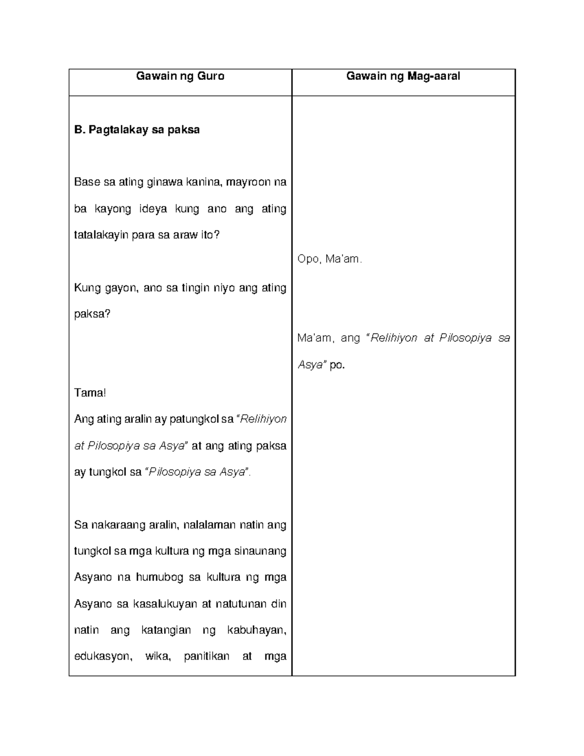 8 - Lllpppp (Q2-Module 4 Relihiyon at Pilosopiya sa Asya) PART 8 ...