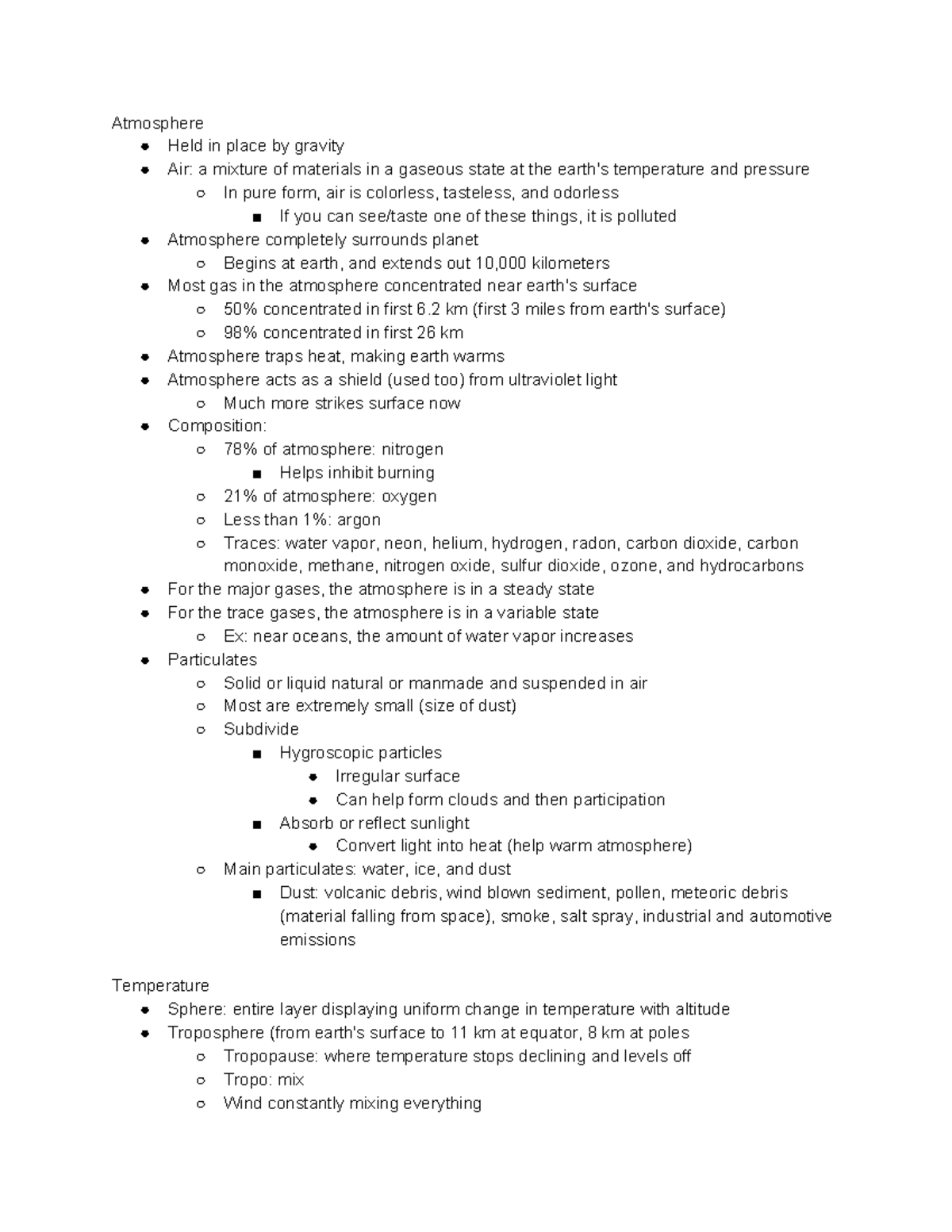 GEO atmosphere notes - Karl, Chauff - Atmosphere Held in place by ...