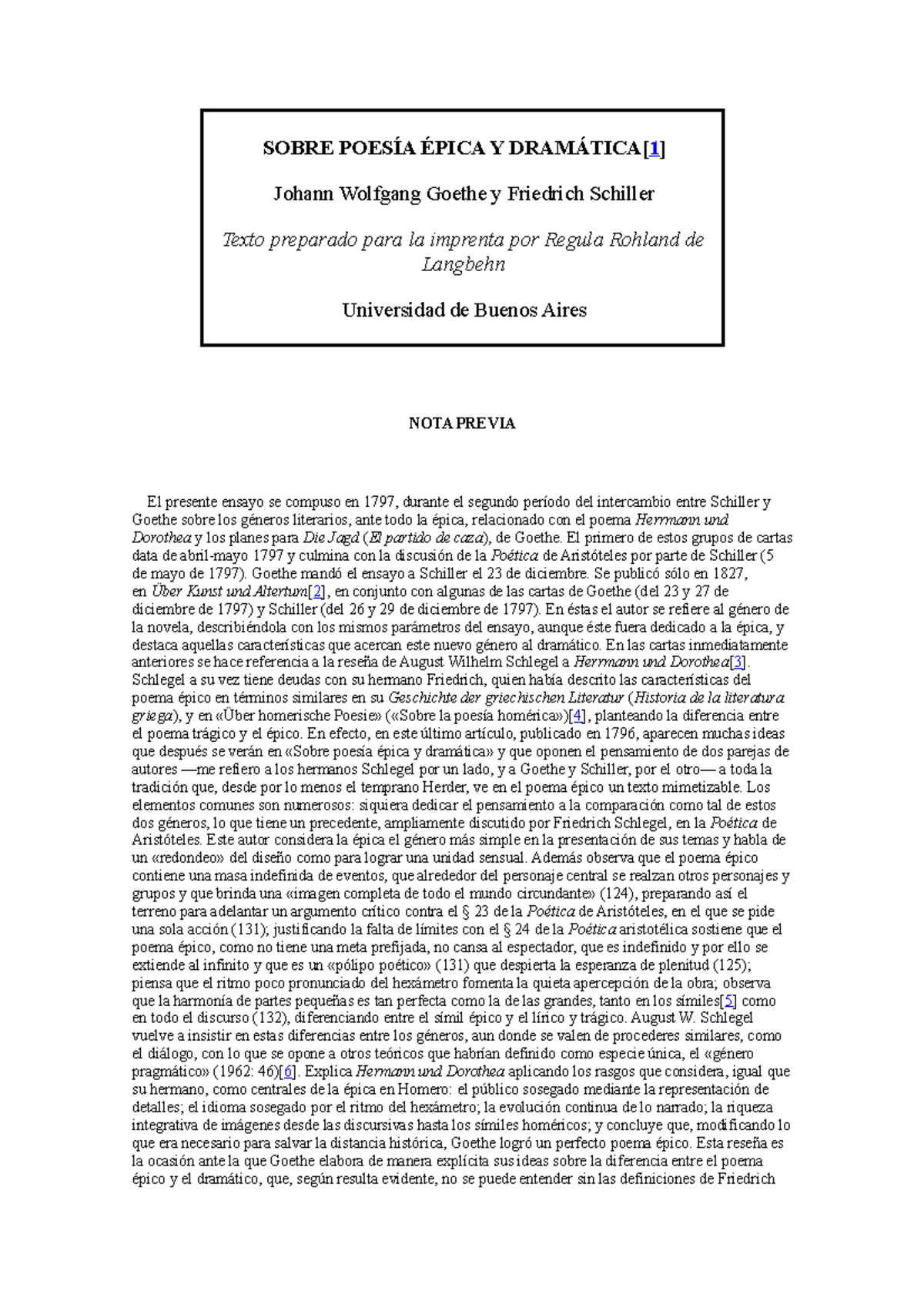 Sobre Poesía Épica Y Dramática - SOBRE POESÍA ÉPICA Y DRAMÁTICA[ 1 ...