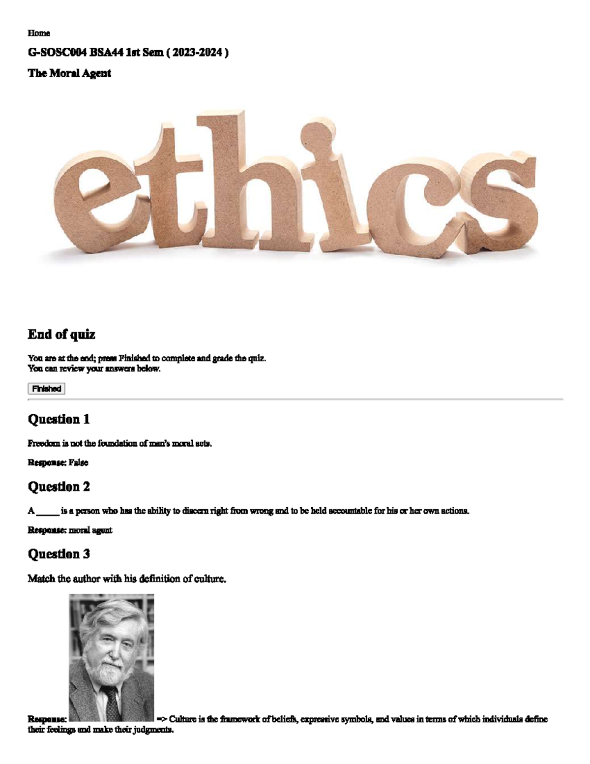 Ethics Enablisng Assessment - Studocu