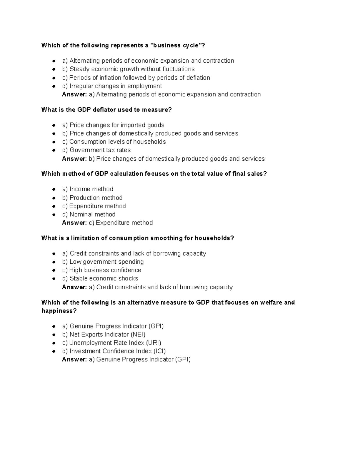 ECO1011S Week 7&8 MCQ 4 - MCQs - Which of the following represents a ...