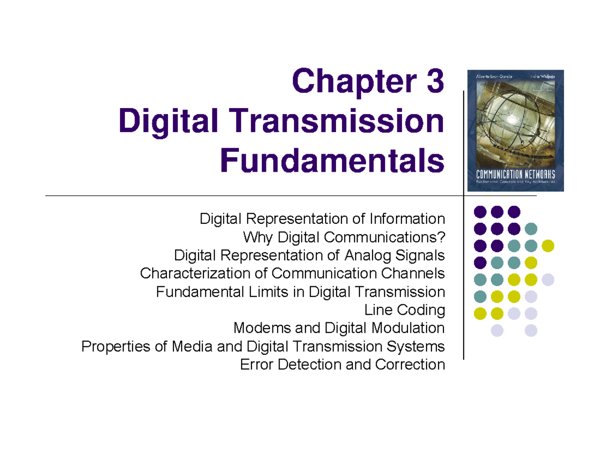 LGW2EChapter 3Presentation - Chapter 3 Digital Transmission ...