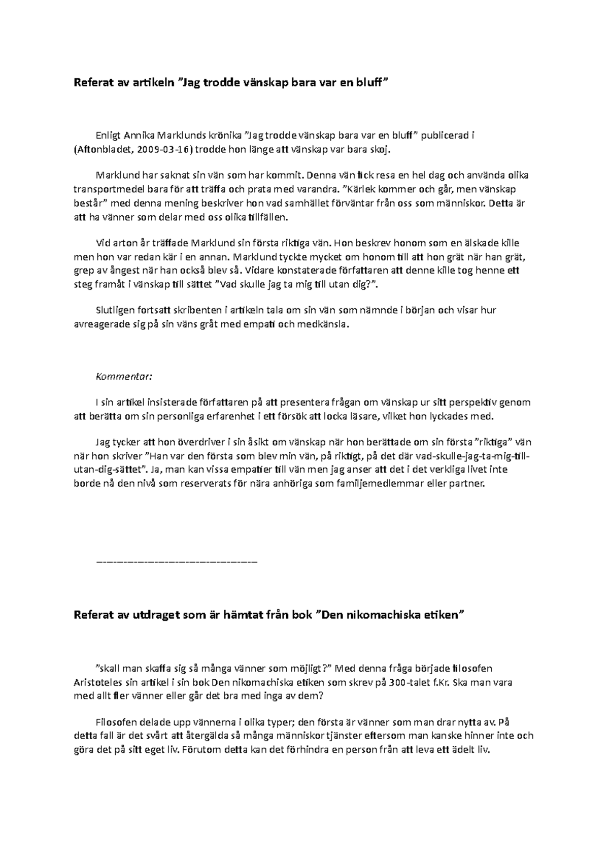 SVA1 Uppg2 Hisham Shaqaqi R - Studocu