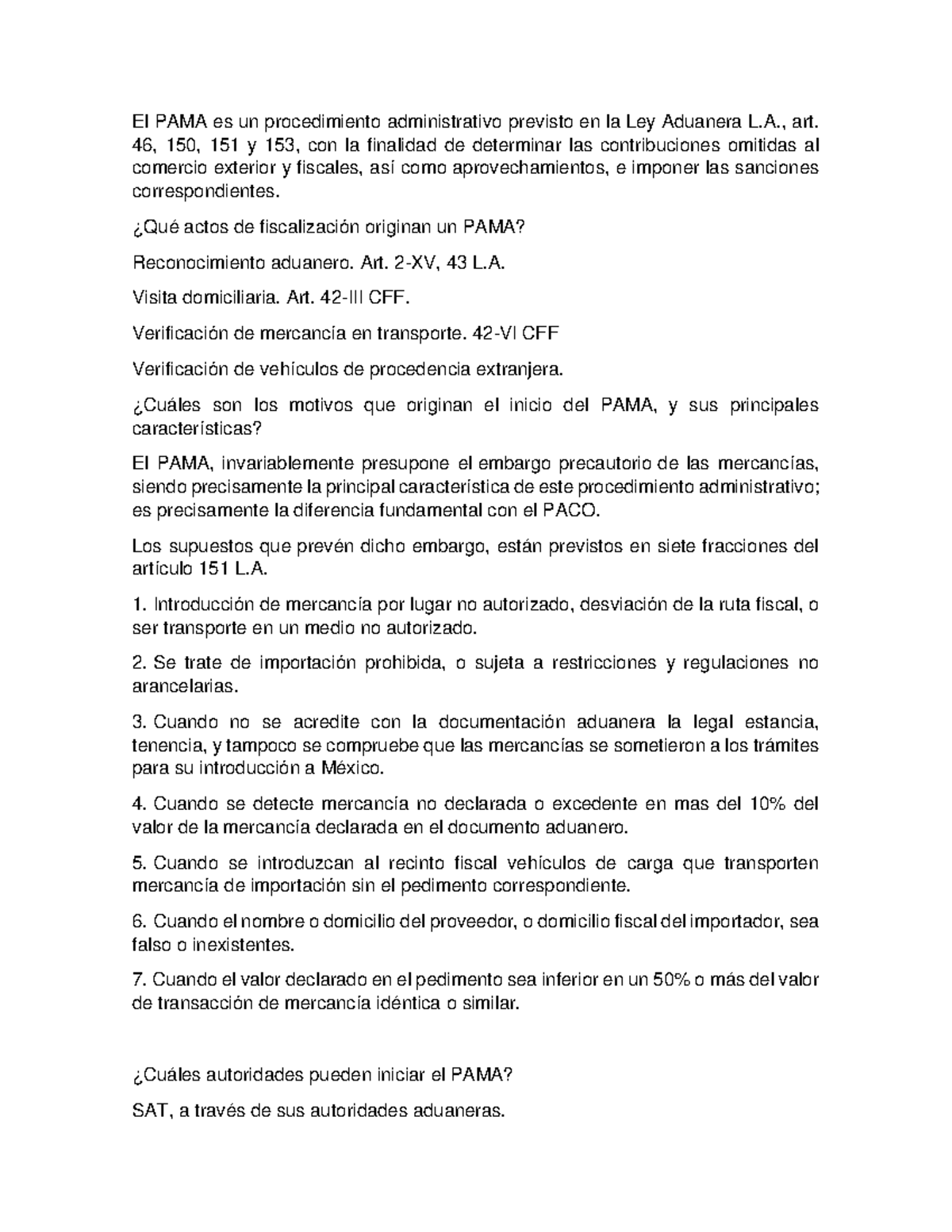 PAMA - PAMA - El PAMA es un procedimiento administrativo previsto en la ...