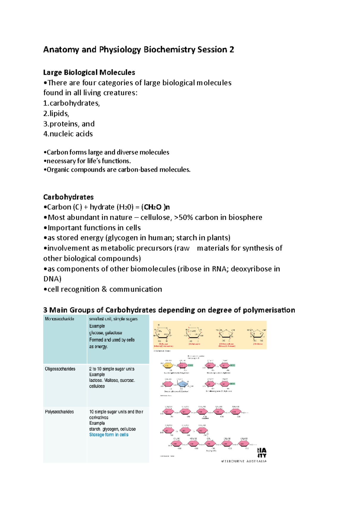 Biochemistry - •Organic compounds are carbon-based molecules ...