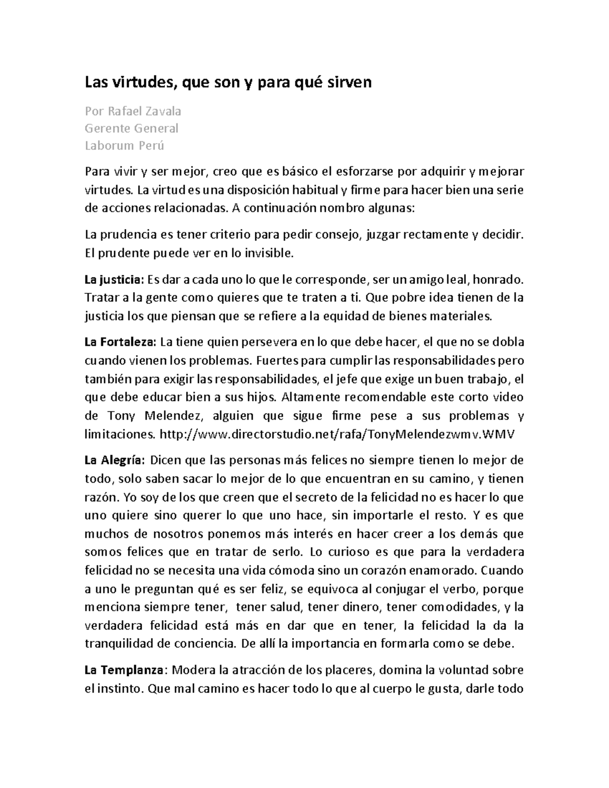 Las virtudes - La virtud es una disposición habitual y firme para hacer ...