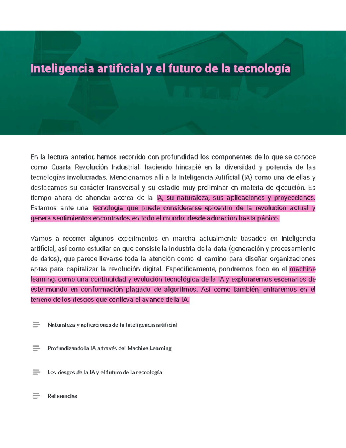 1.4 Inteligencia artificial y el futuro de la tecnología - ####### En ...