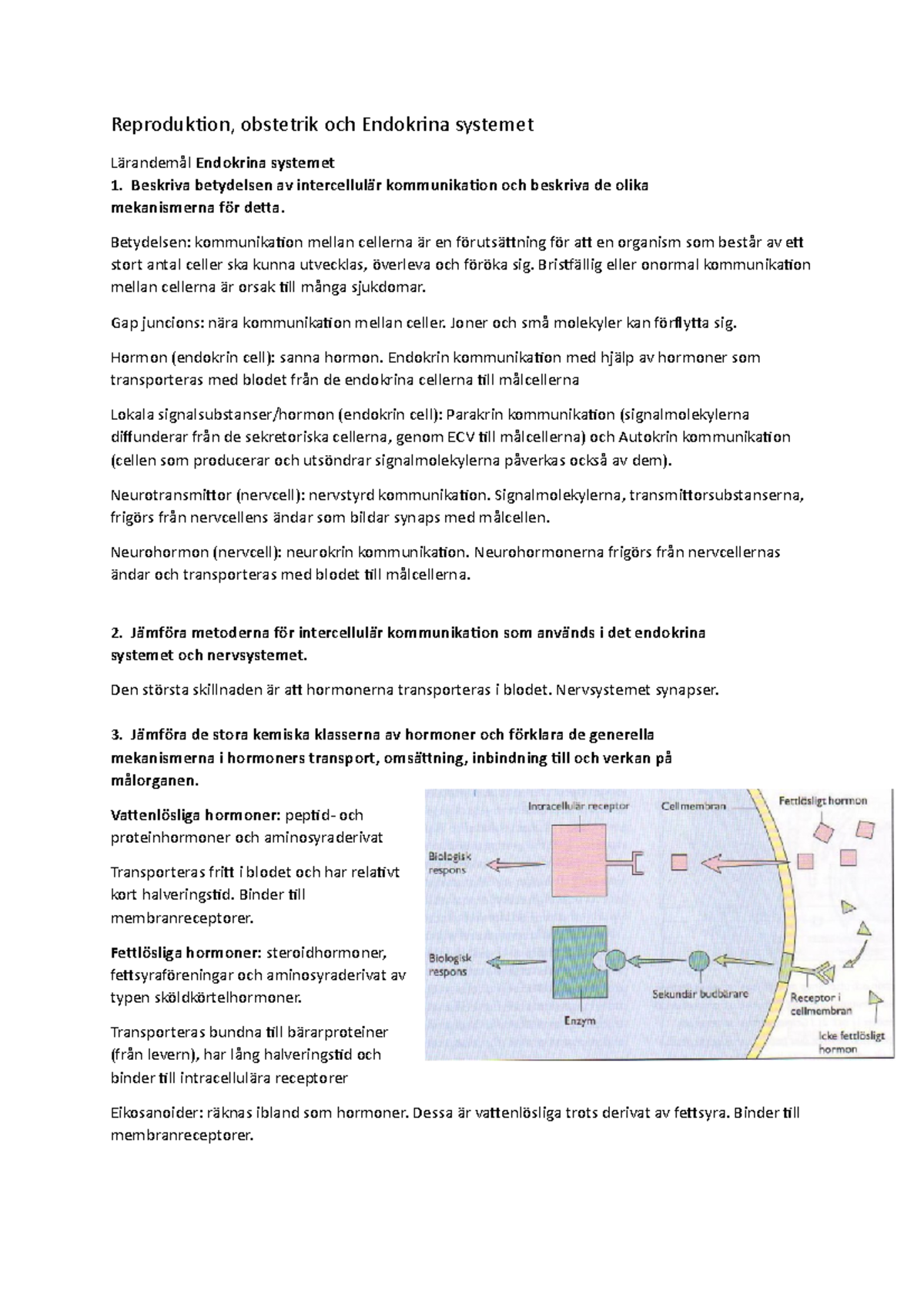 Reproduktion, otretrik och Endokrina systemet - Reproduktion, obstetrik ...