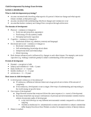 Questionnaire Developmental-Psych-Boards - Developmental Psychology ...