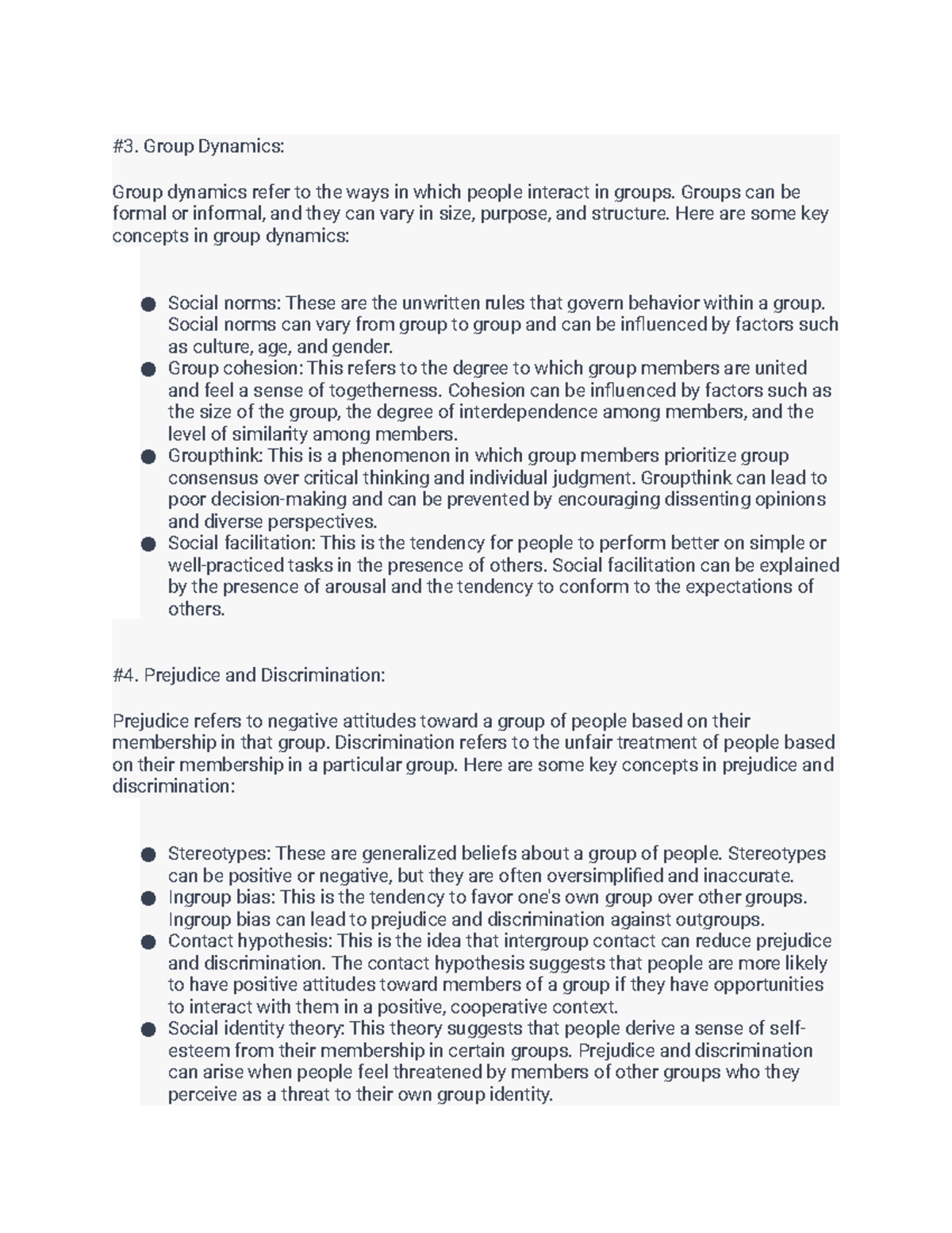 Topics in Social Psychology 3-4 - #3. Group Dynamics: Group dynamics ...