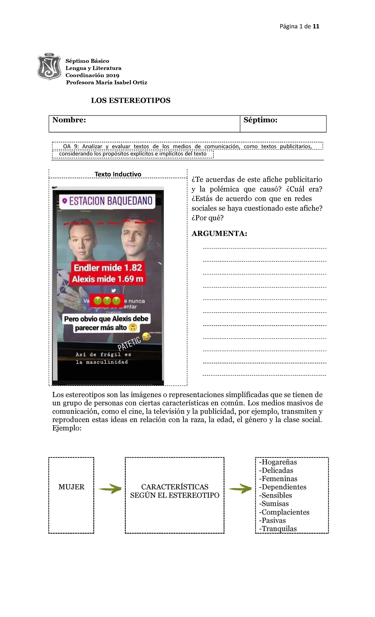 7 Lenguaje Los Estereotipos - Página 1 de 11 considerando los ...