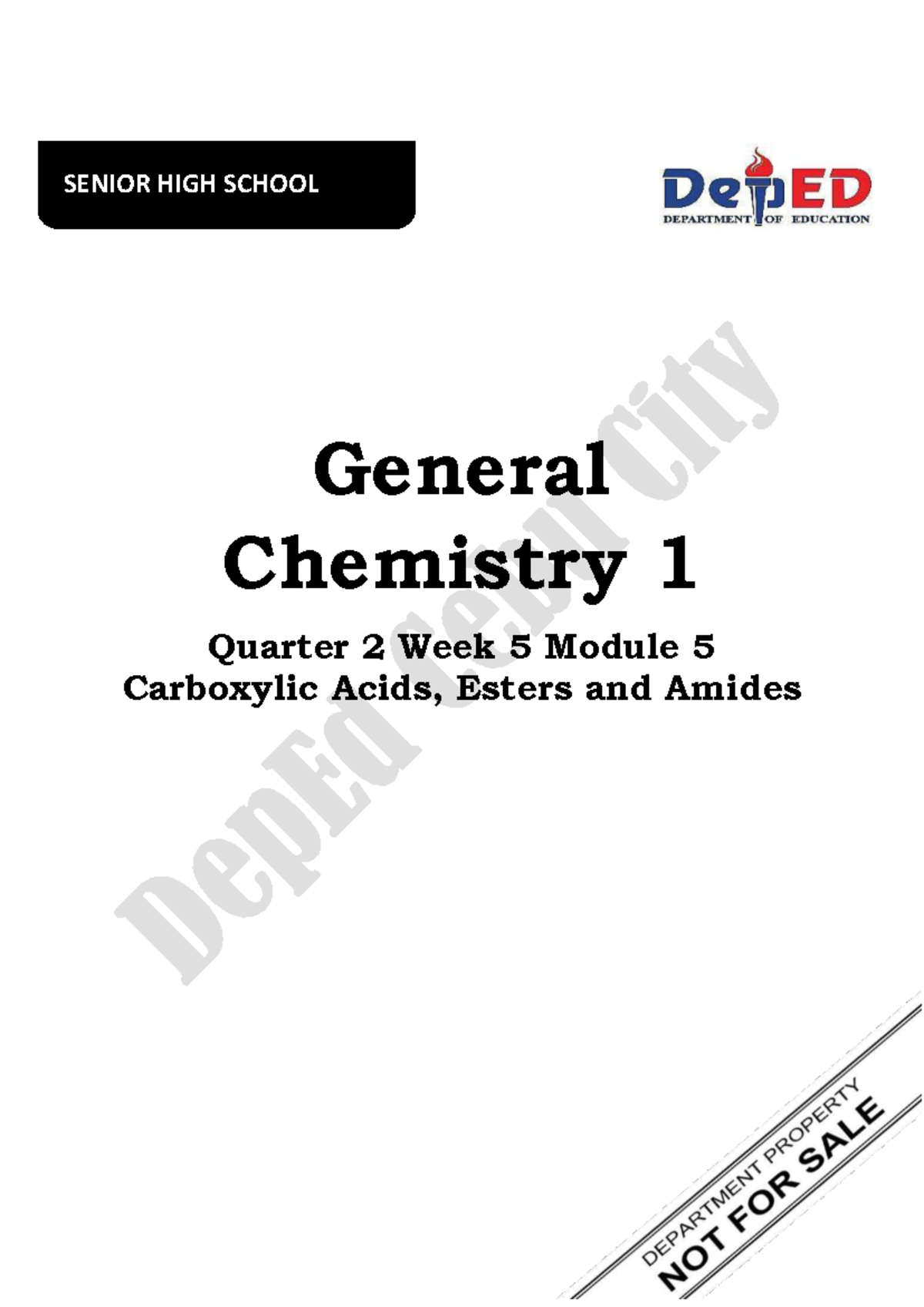 5 Q2 Gen Chem 1 - PRACTICE TEST - General Chemistry 1 Quarter 2 Week 5 ...