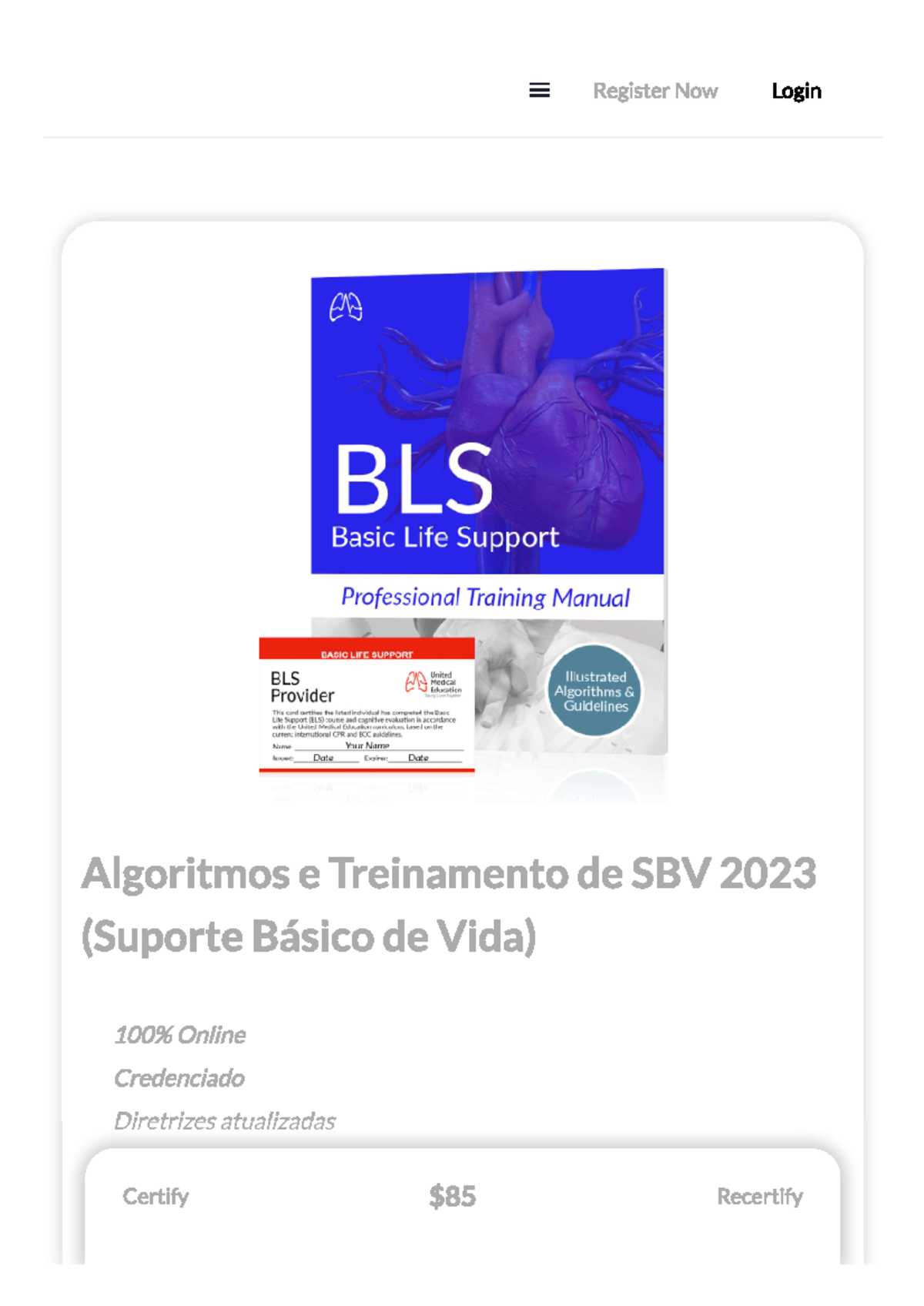 BLS - Resumo Bls for Healthcare Providers - Urgência e Emergência - Studocu