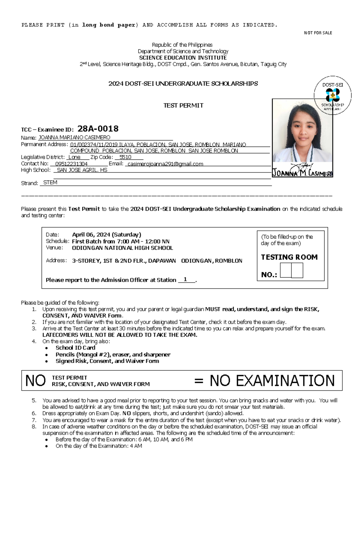 Sb TYk Dlj test permit-2024-02-29 010819 - PLEASE PRINT (in long bond ...