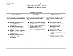 CYB 400 Module Two Lab WS - CYB 400-R 01/21/ CYB 400 Module Two Lab ...