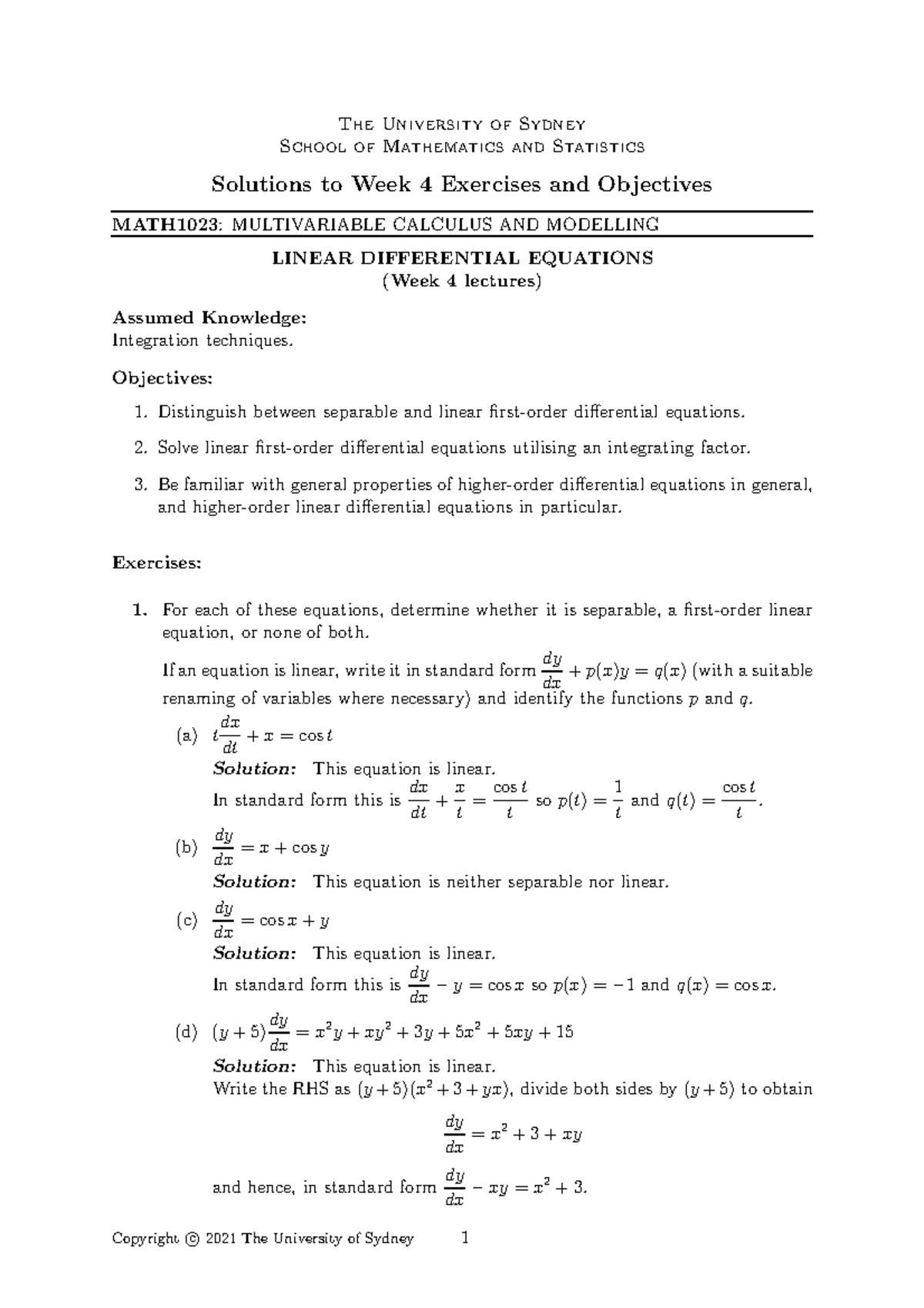 Exercises Week 04-Solutions - The University of Sydney School of ...