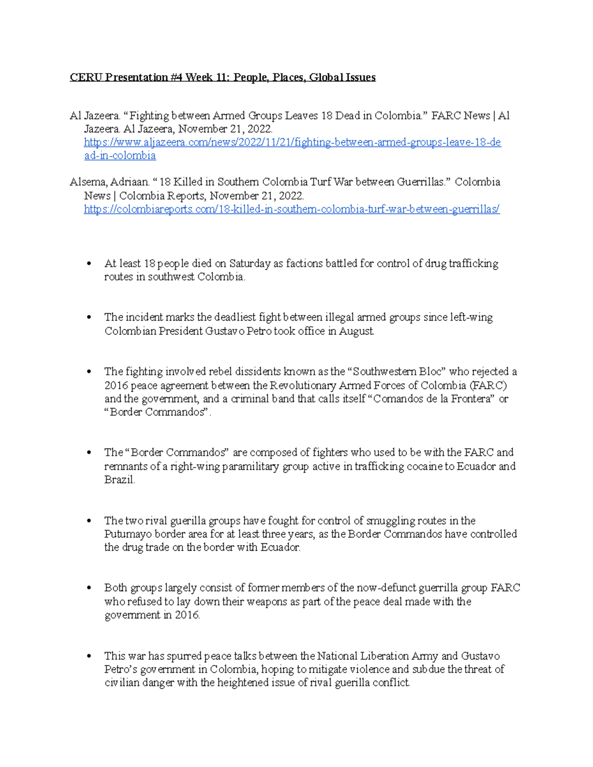 CERU 4 People Places Global Issues - CERU Presentation #4 Week 11 ...