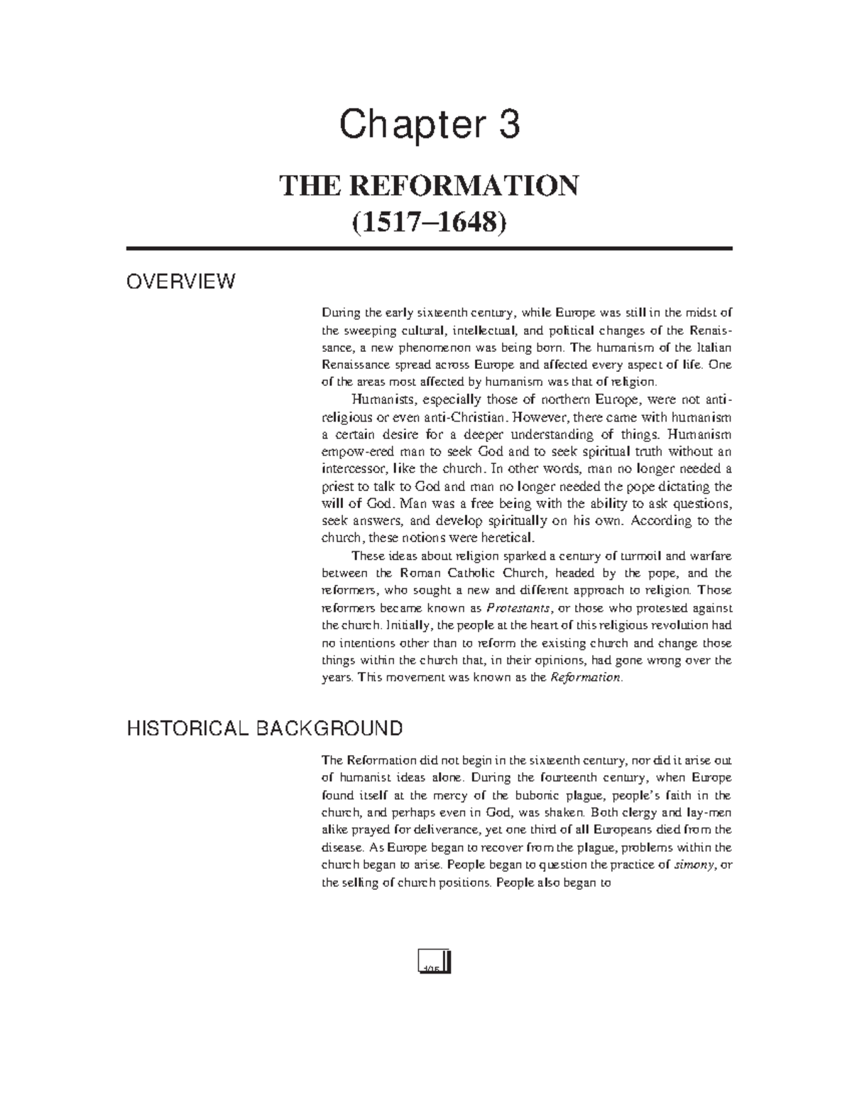 Ch03 The Reformation 1517 to 1648 - Chapter 3 THE REFORMATION (1517 ...