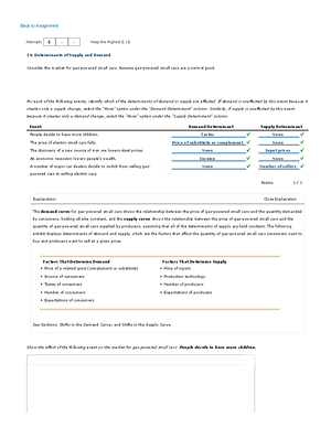 Module Four Simulation Checkpoint Assignment (Revised) - Kenneth Self 27 July 2021 ECO-201-X6494 ...