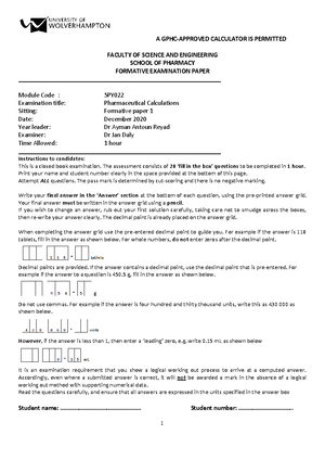 Formula for Suppository Calculations - Formula for Suppository ...