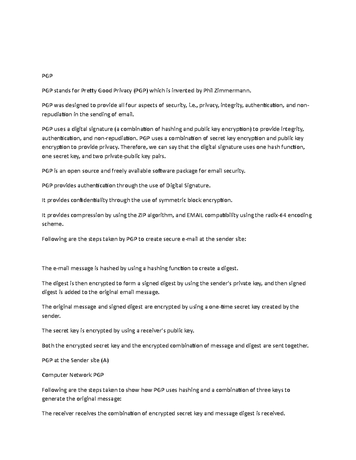 PGP-WPS Office - Pgp - PGP PGP stands for Pretty Good Privacy (PGP ...