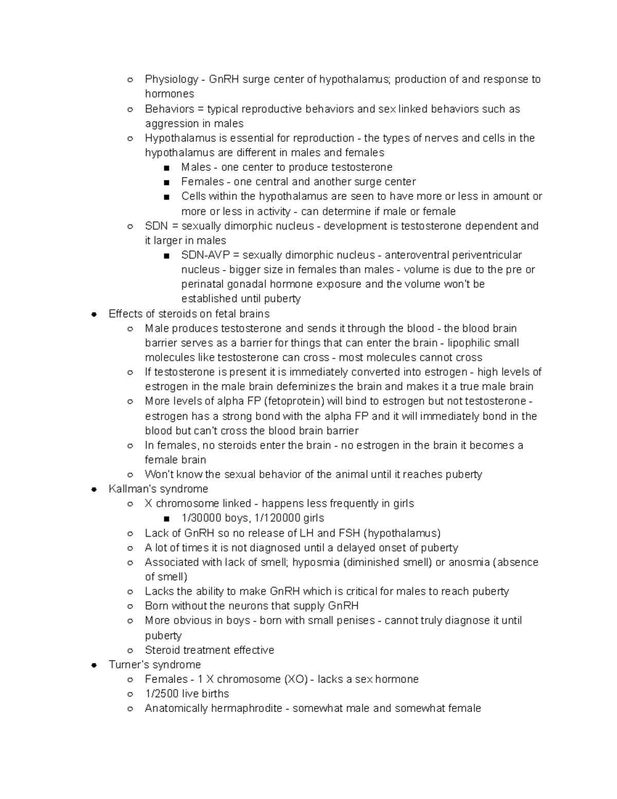 ANSC 3122 Exam One Study Guide 4 - Physiology - GnRH surge center of ...
