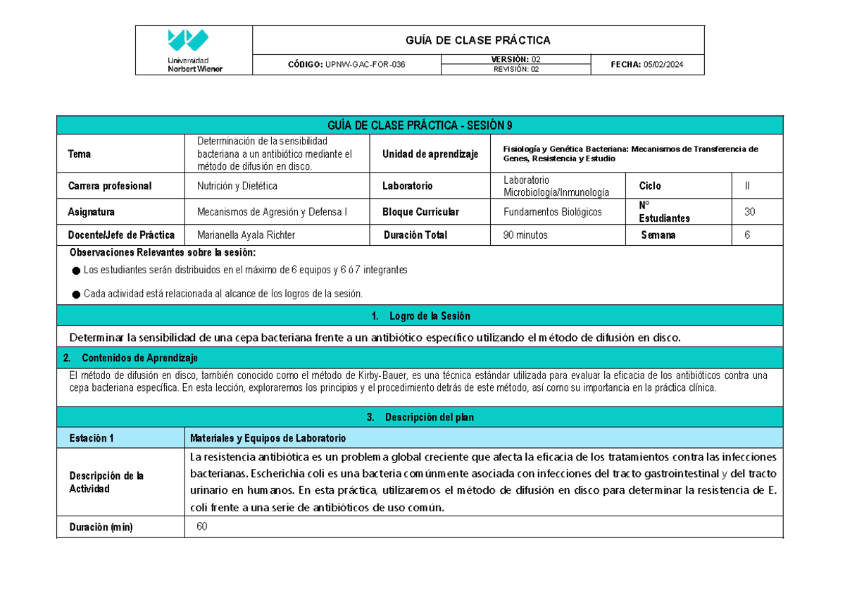 GUÍA DE Clase Práctica - Sesión 9 MAGD I - CÓDIGO: UPNW-GAC-FOR- VERSIÓN: 02 REVISIÓN: 02 FECHA ...