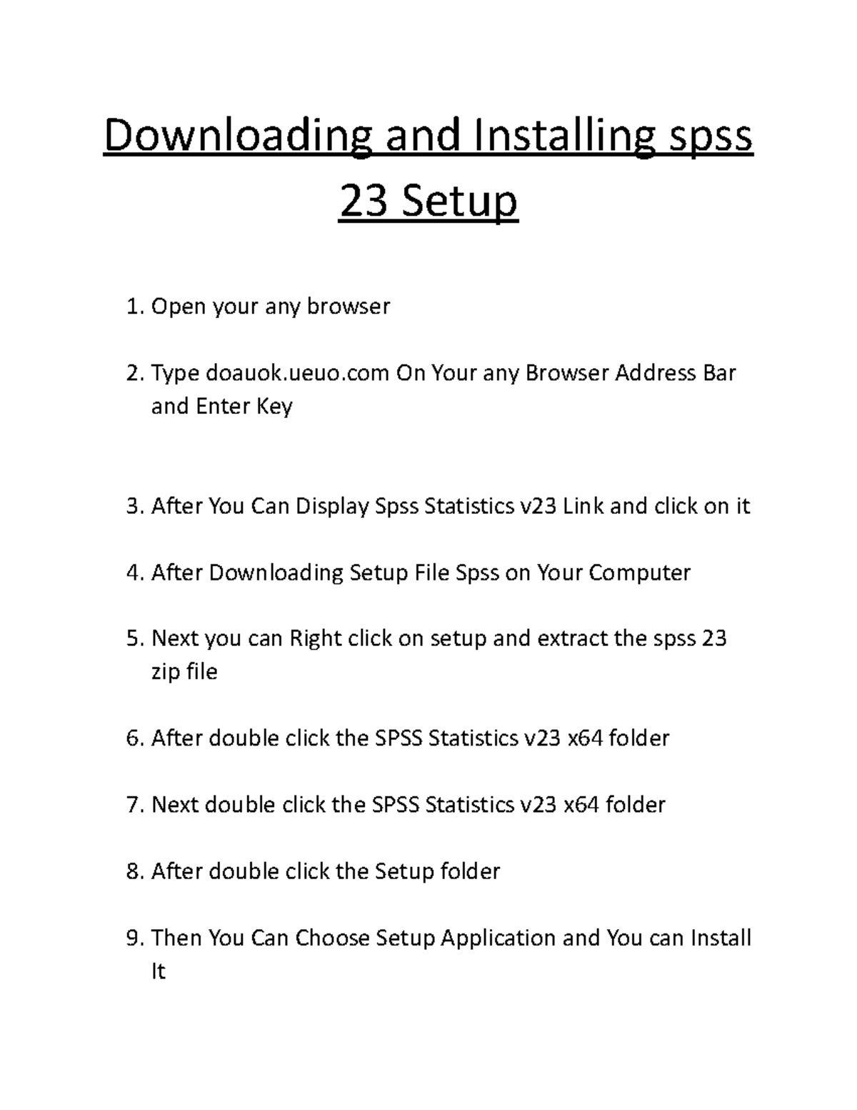 Introduce spss 23 Setup - Downloading and Installing spss 23 Setup 1 ...