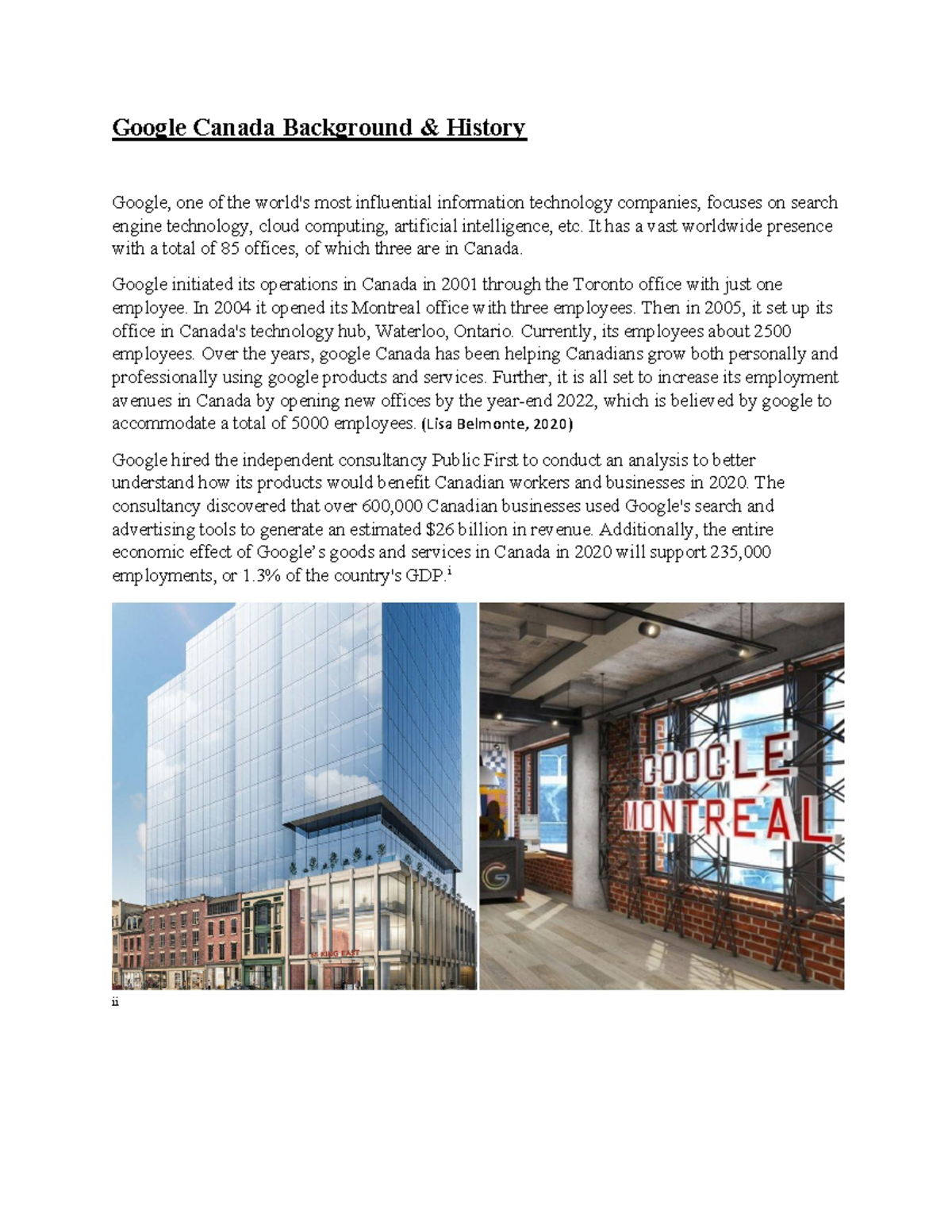 Google canada history - Google Canada Background & History Google, one ...